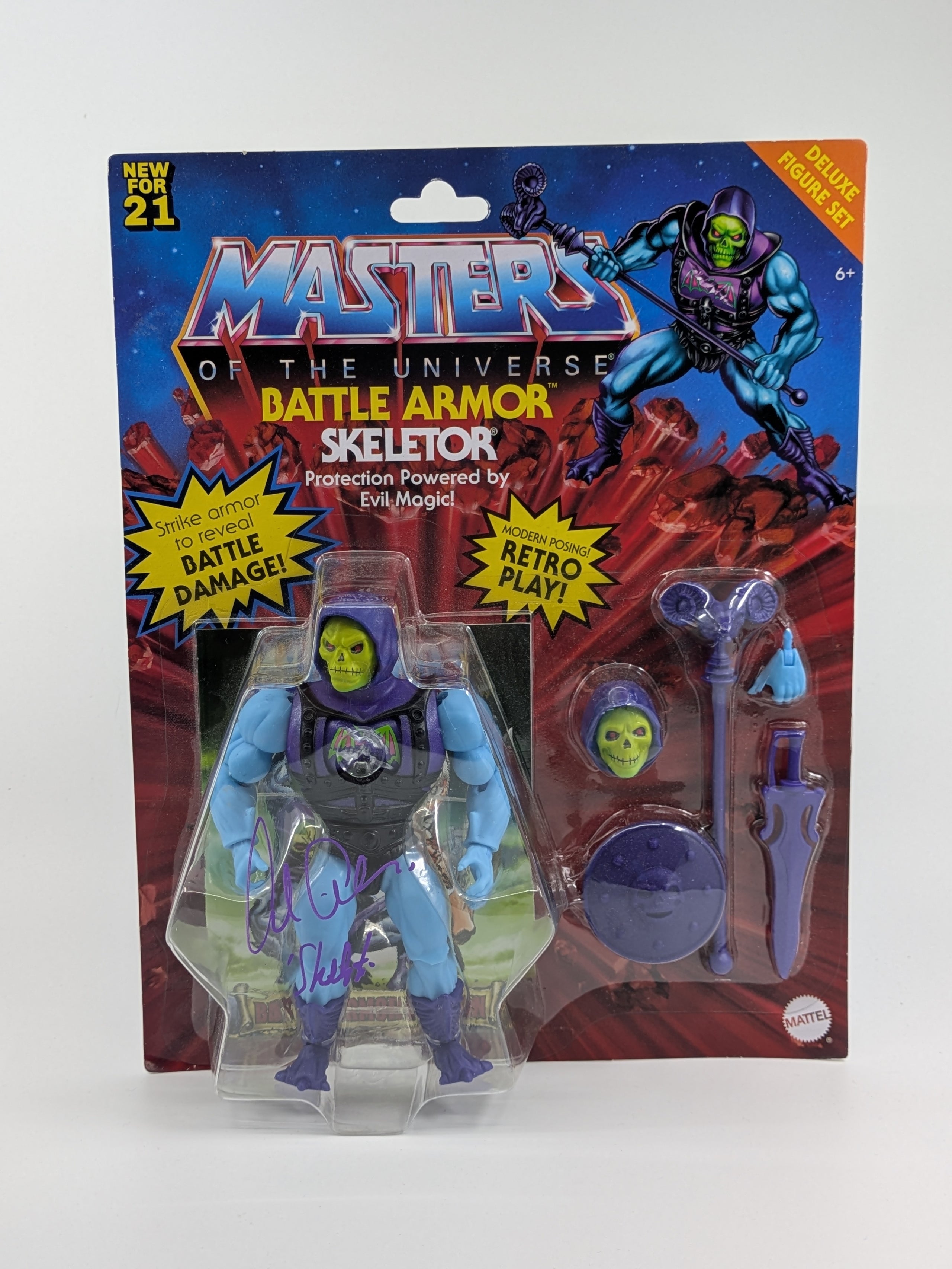 Battle Armor Skeletor - signed by Alan Oppenheimer | Toy Safari